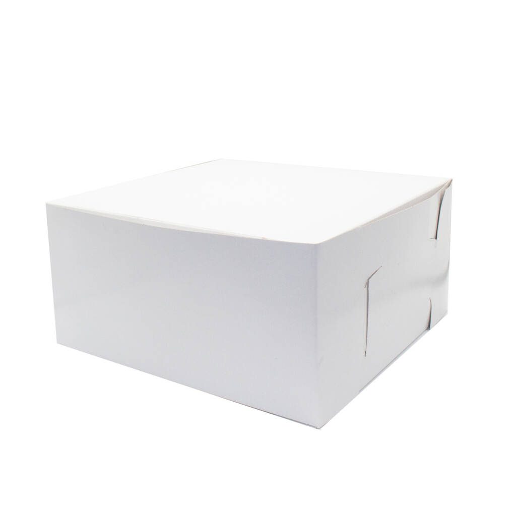 10″ x 10″ x 5″ White Cake Box - 100/Case – britevision